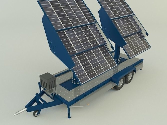 Solar panel carrier 3D model | CGTrader