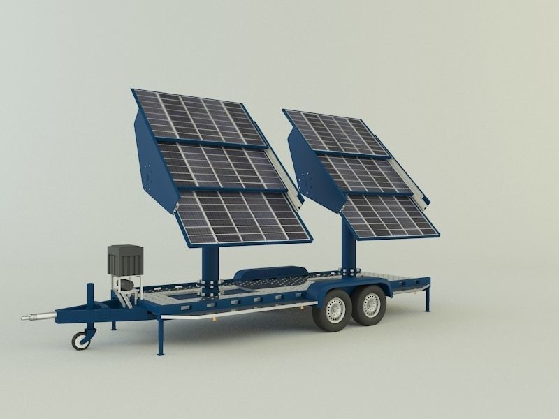 Solar panel carrier 3D model | CGTrader
