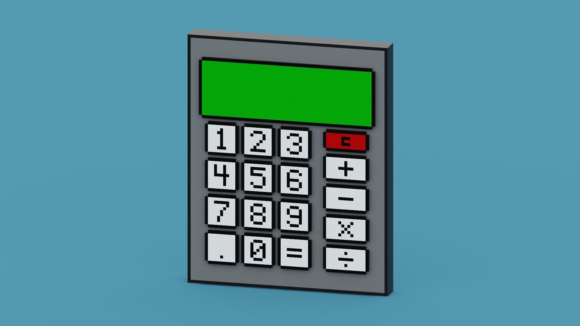 3D model Voxel Calculator VR / AR / low-poly | CGTrader
