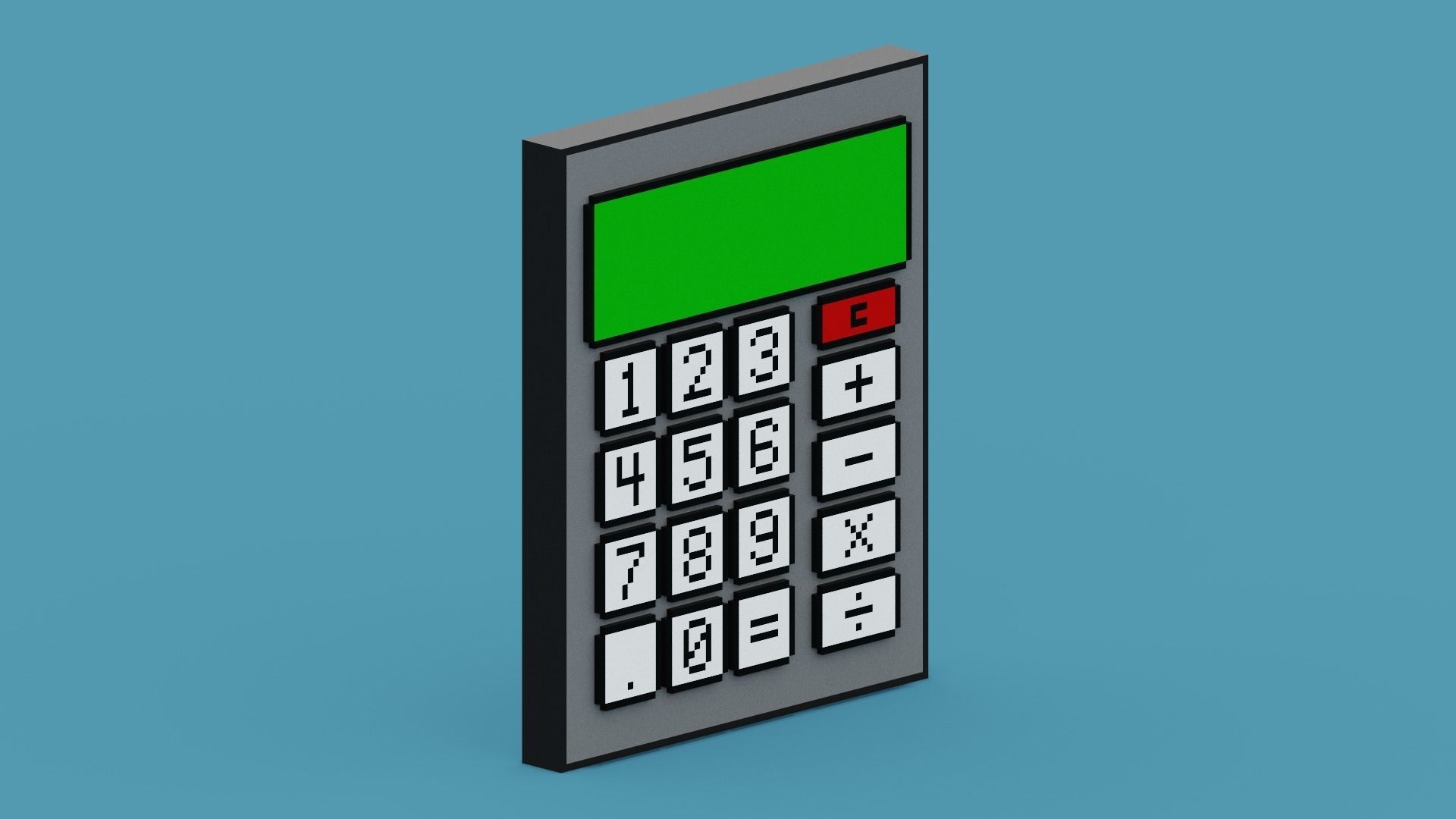 3D model Voxel Calculator VR / AR / low-poly | CGTrader