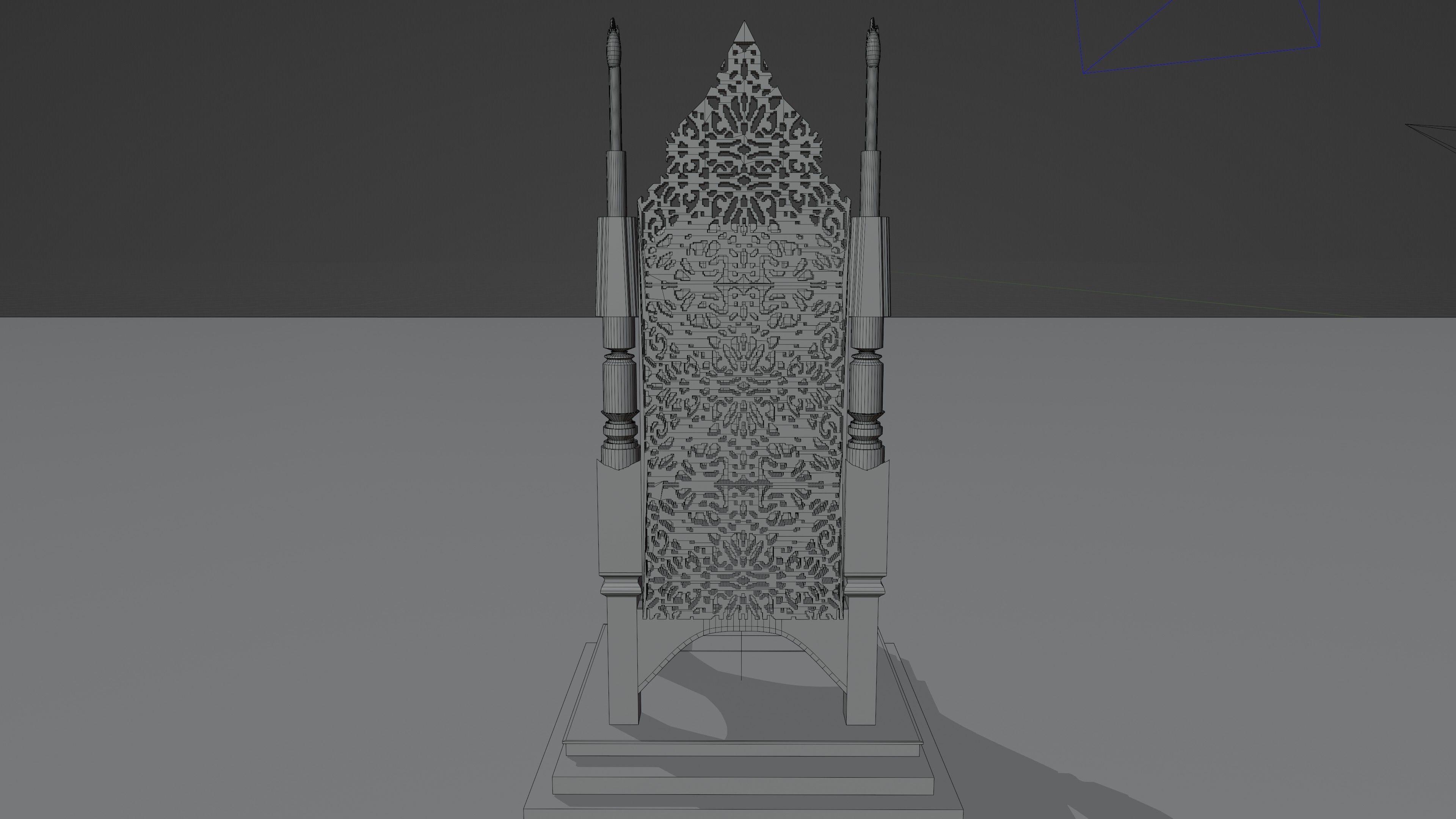 3D model Lowpoly Realistic Throne VR / AR / low-poly | CGTrader