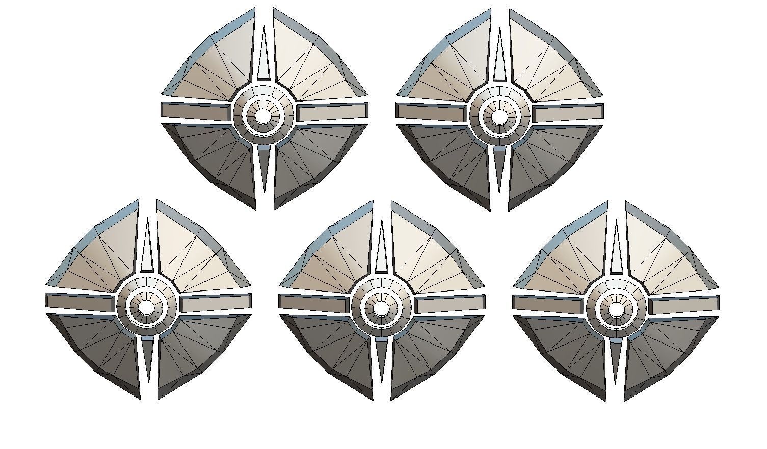 3D model a Set of Shield Weapons VR / AR / low-poly | CGTrader