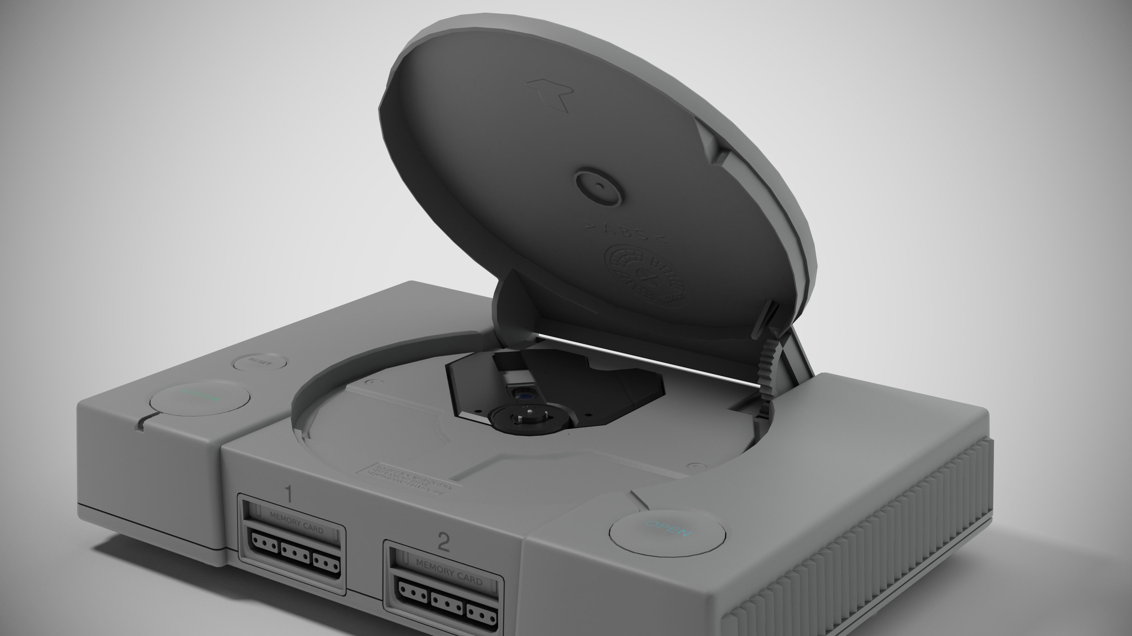 3D model Sony PlayStation PS1 SCPH-1002 VR / AR / low-poly | CGTrader