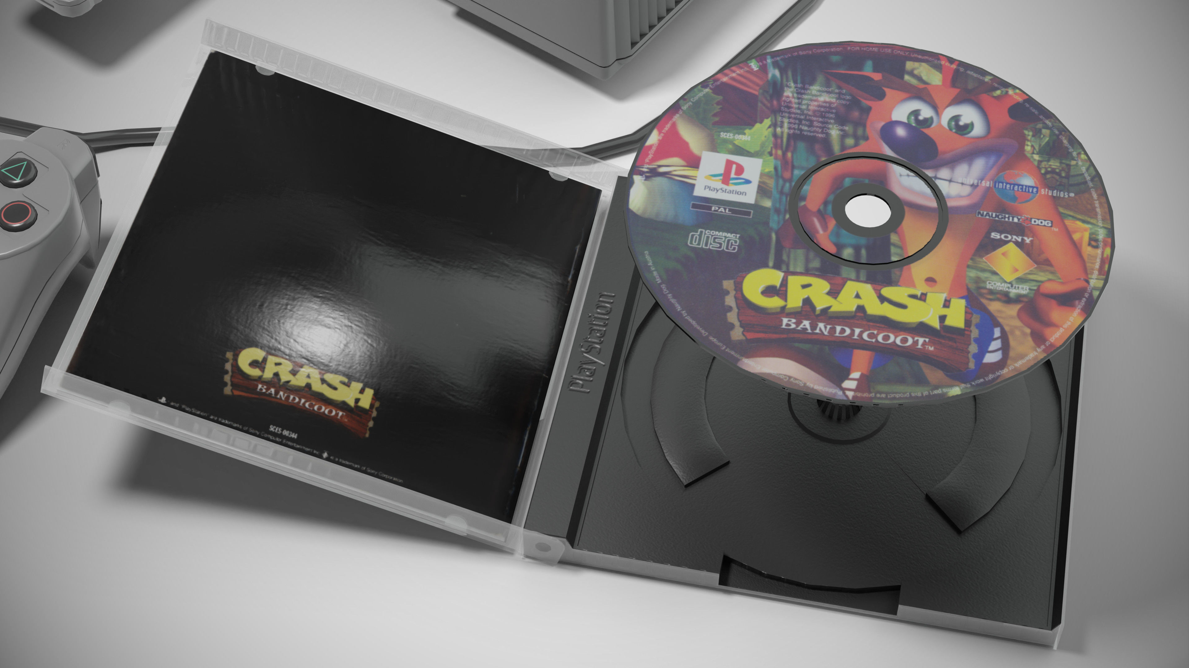 3D model Sony PlayStation PS1 SCPH-1002 VR / AR / low-poly | CGTrader