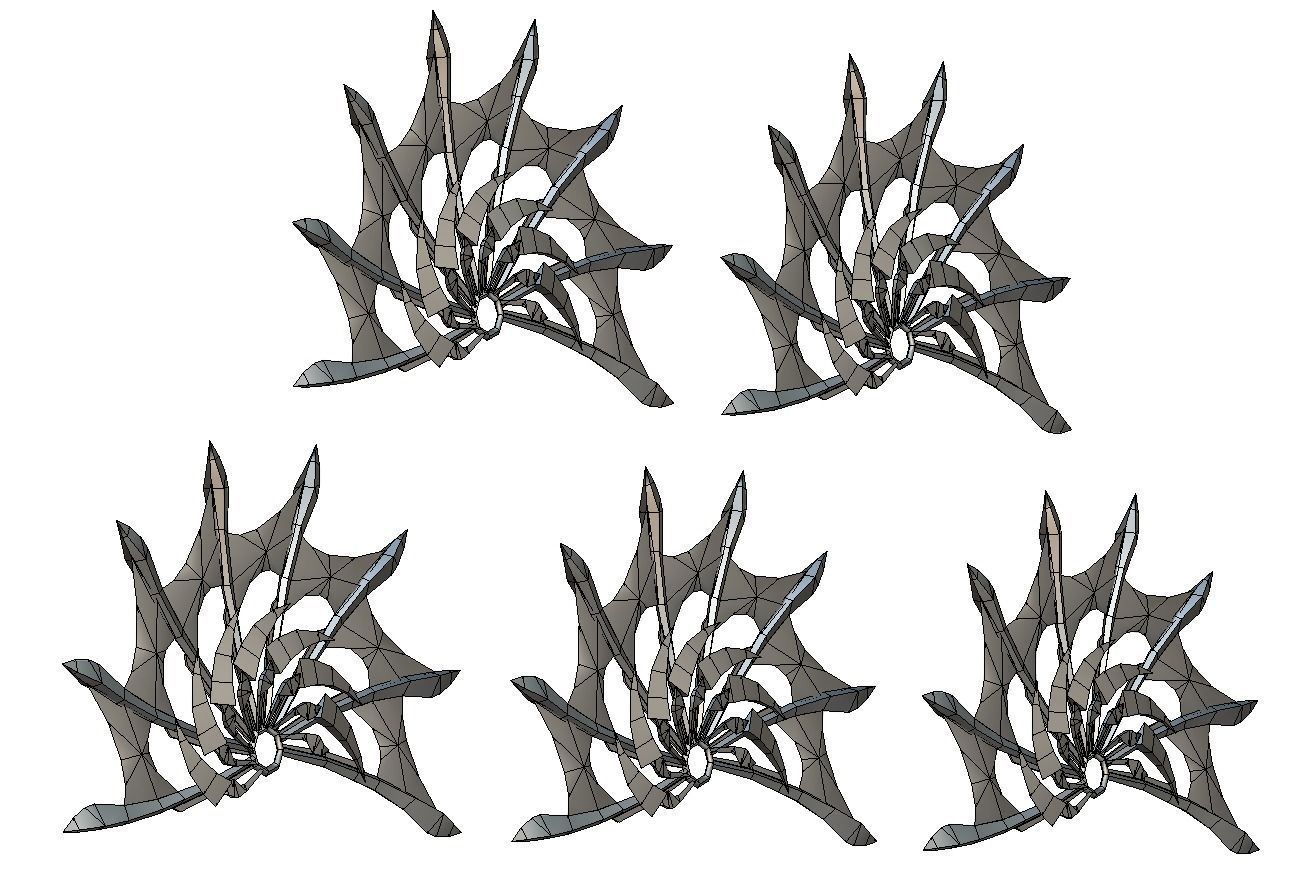 3D model a Set of Fan Weapons VR / AR / low-poly | CGTrader