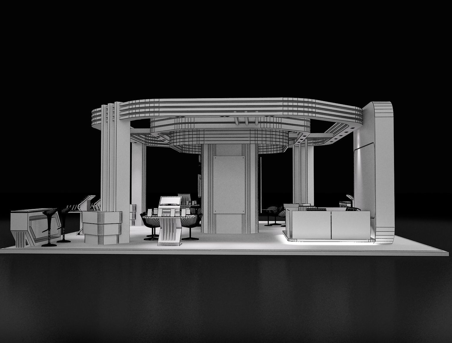 Booth Exhibition Stand a301 3D model | CGTrader