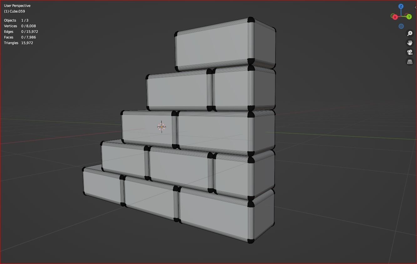 Wall cartoon icon 3D model | CGTrader