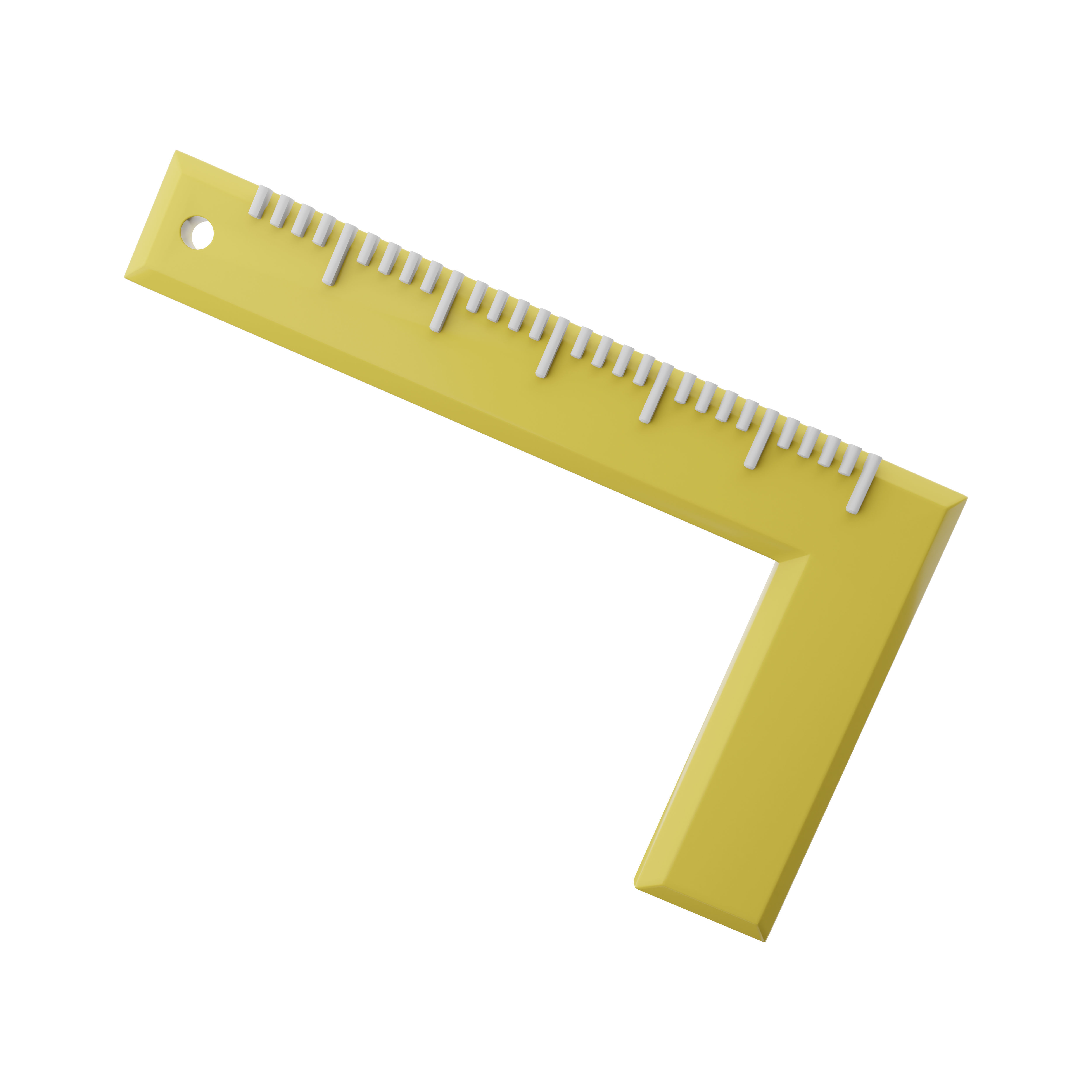 Corner ruler CARTOON 3D model | CGTrader