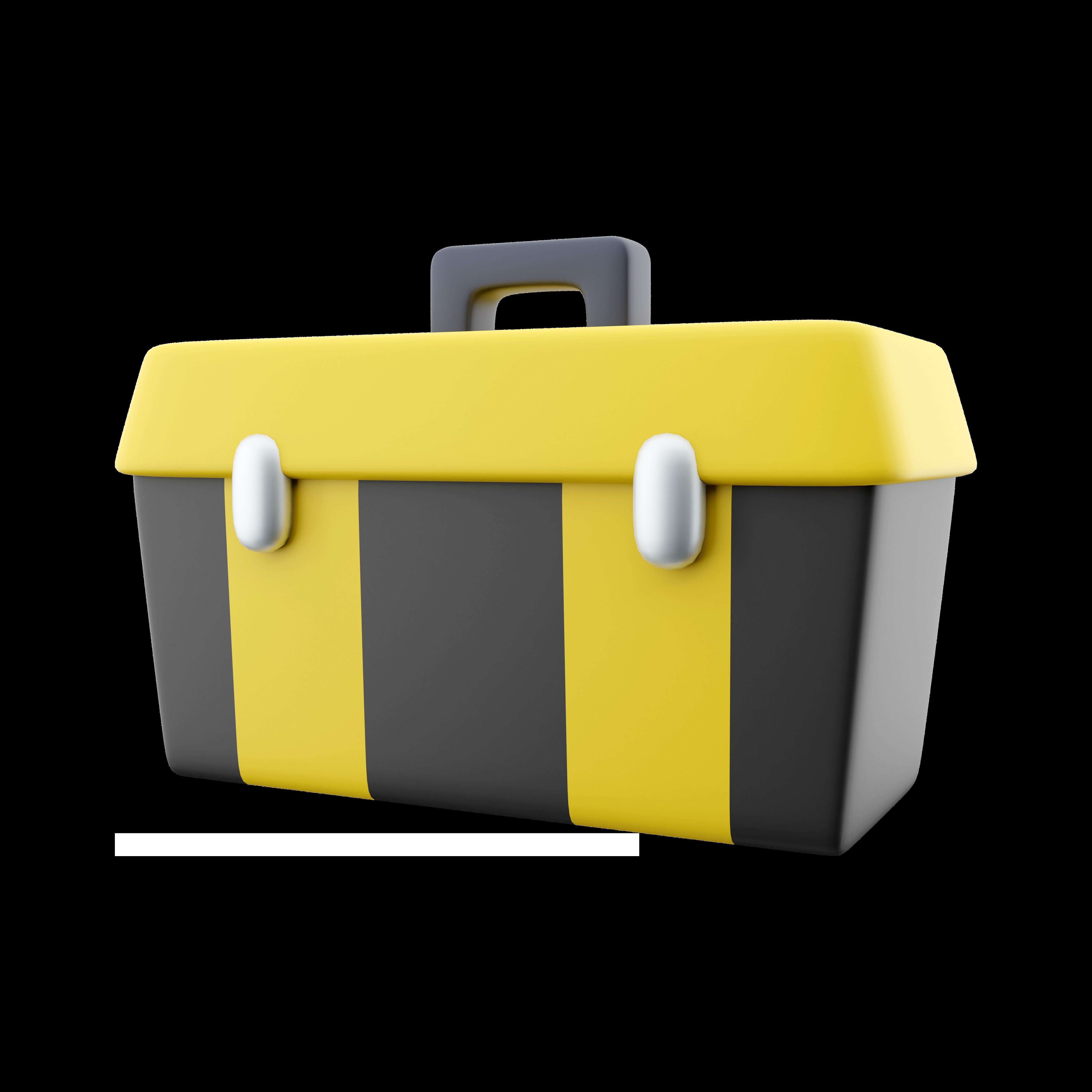 Plastic toolbox cartoon icon 3D model | CGTrader