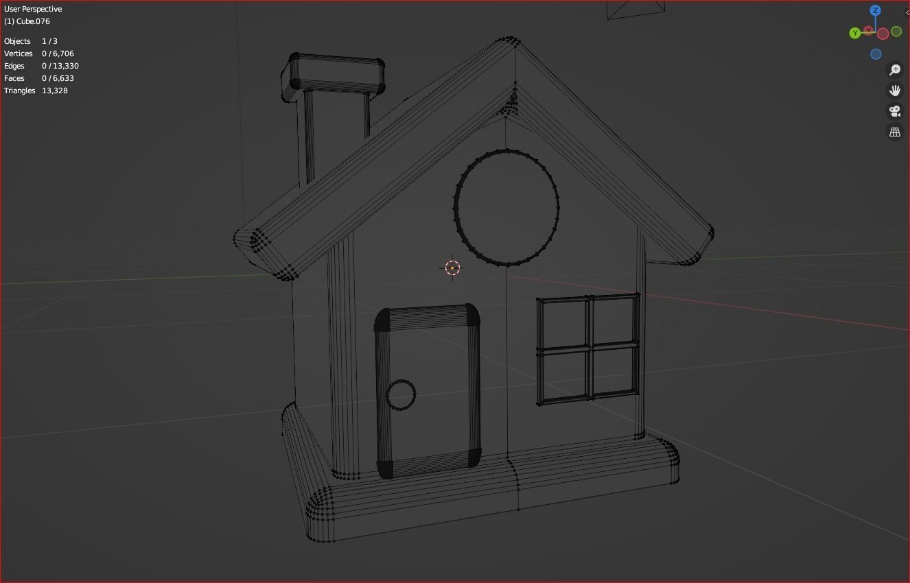 House cartoon icon 3D model | CGTrader