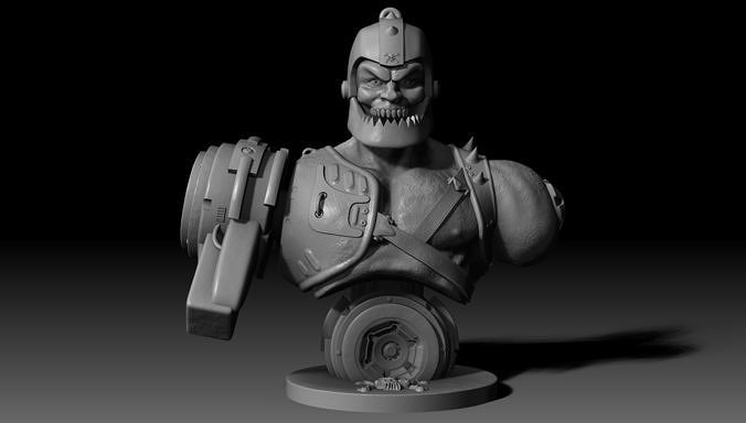 Trap Jaw Bust Motu 3D model 3D printable | CGTrader