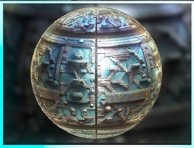 Texture PBR Sci-Fi Seamless Realistic Material SBSAR 4k Texture 02 VR / AR / low-poly | CGTrader