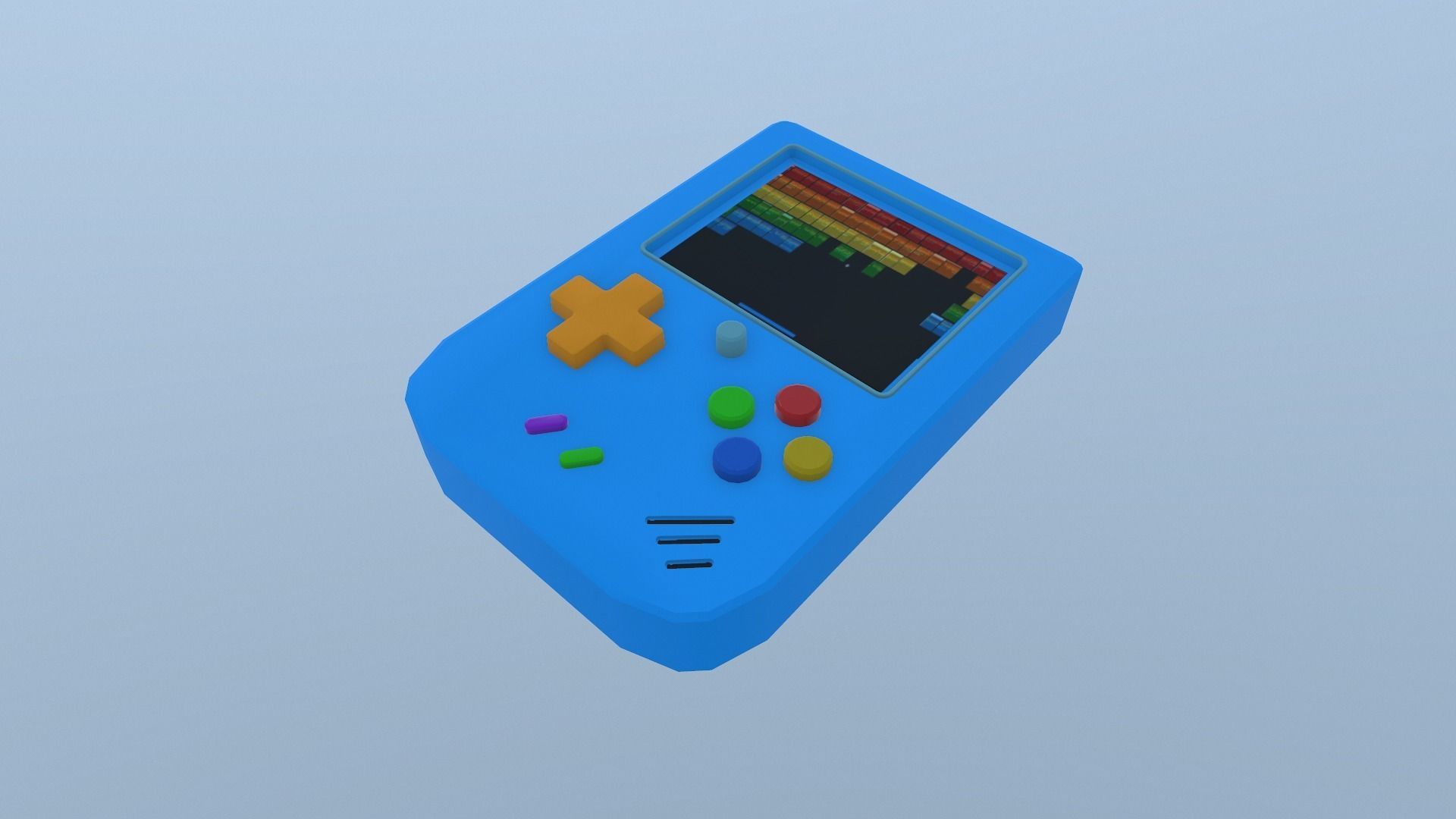 3D model Gameboy Atari Tetris VR / AR / low-poly | CGTrader