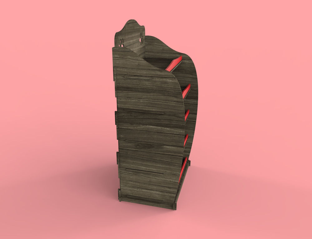 PAW stand Wooden display for pet products POS 3D model | CGTrader