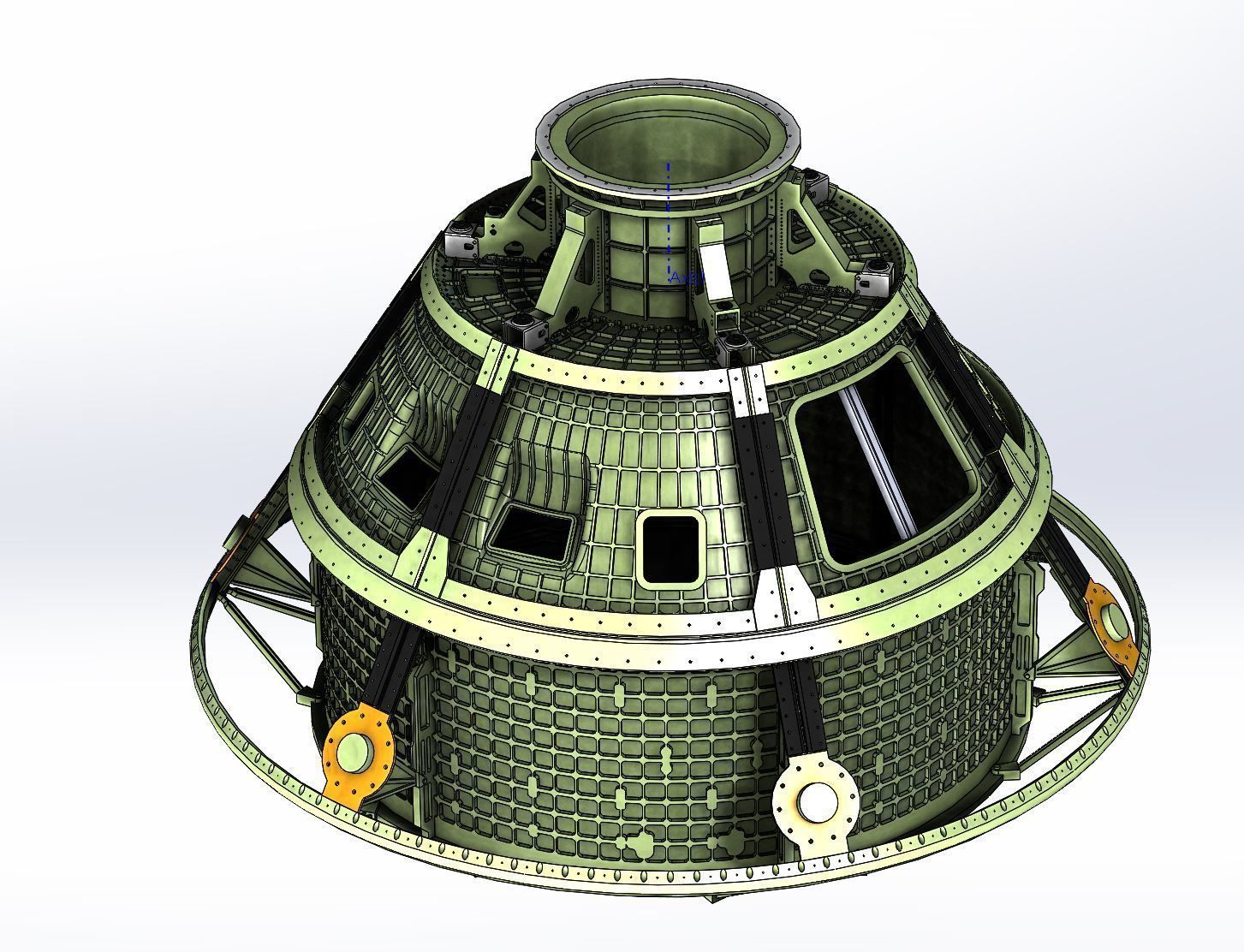 NASA Orion - Artemis Crew Capsule Structure - 17 Detailed Parts 3D ...