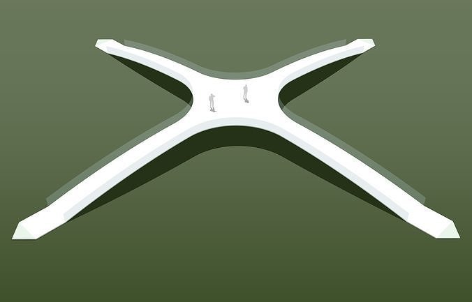 X bridge in concept free 3D model | CGTrader