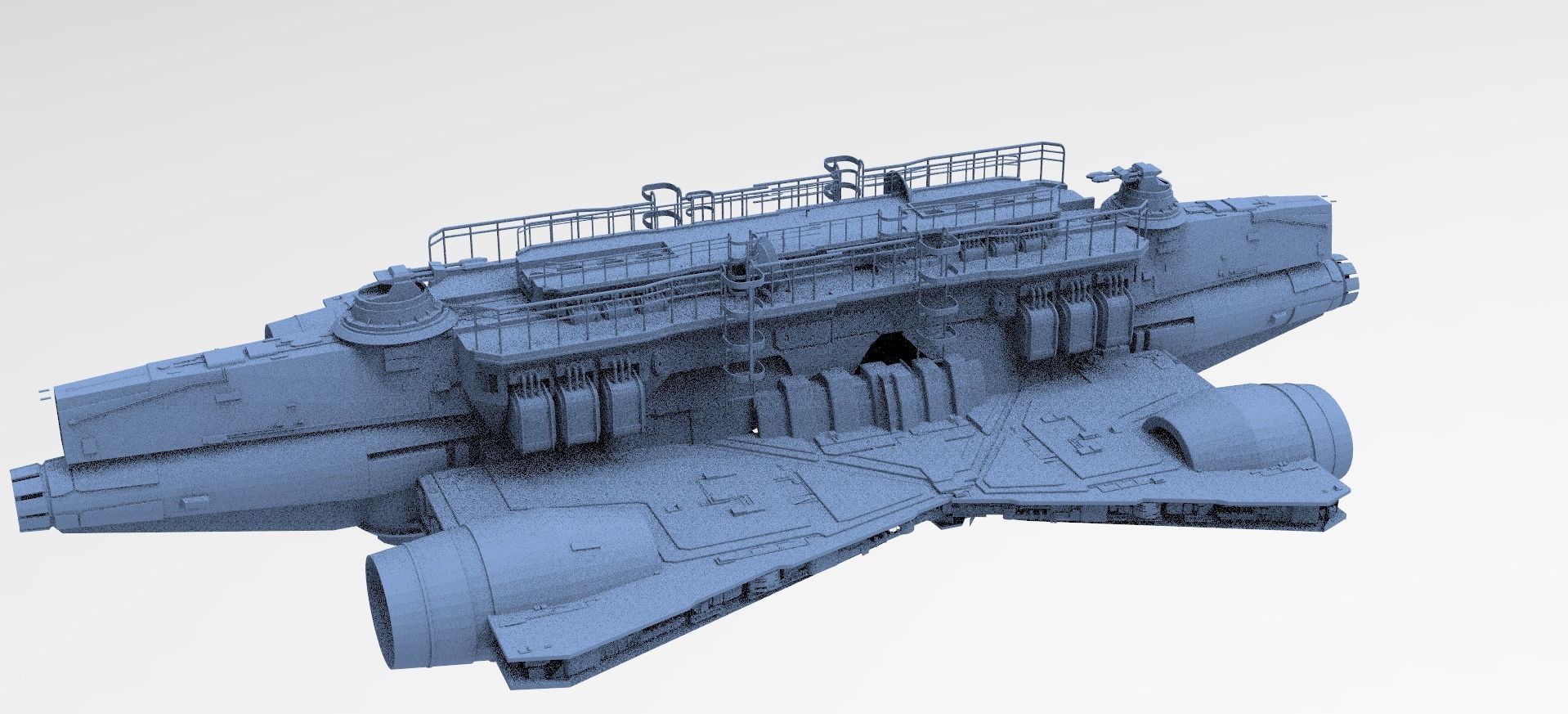 Floating Convoy Ship 2 3D model | CGTrader