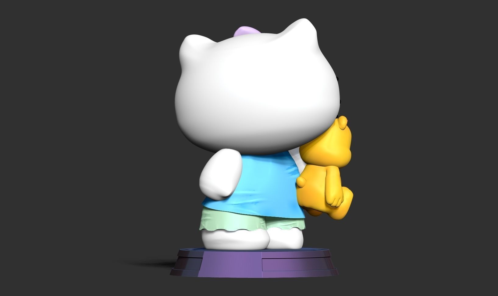 Good night Hello Kitty 3D model 3D printable | CGTrader