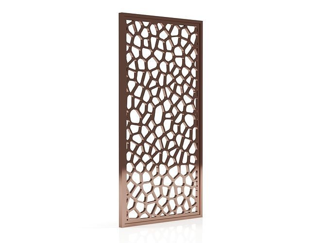 Decorative Pattern CNC Wall Partition 3d Panel 006 free 3D model | CGTrader