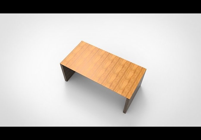 wooden table 3D model | CGTrader
