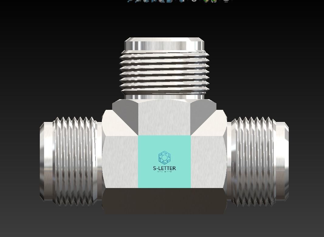 Tee Adapter 3D model animated | CGTrader