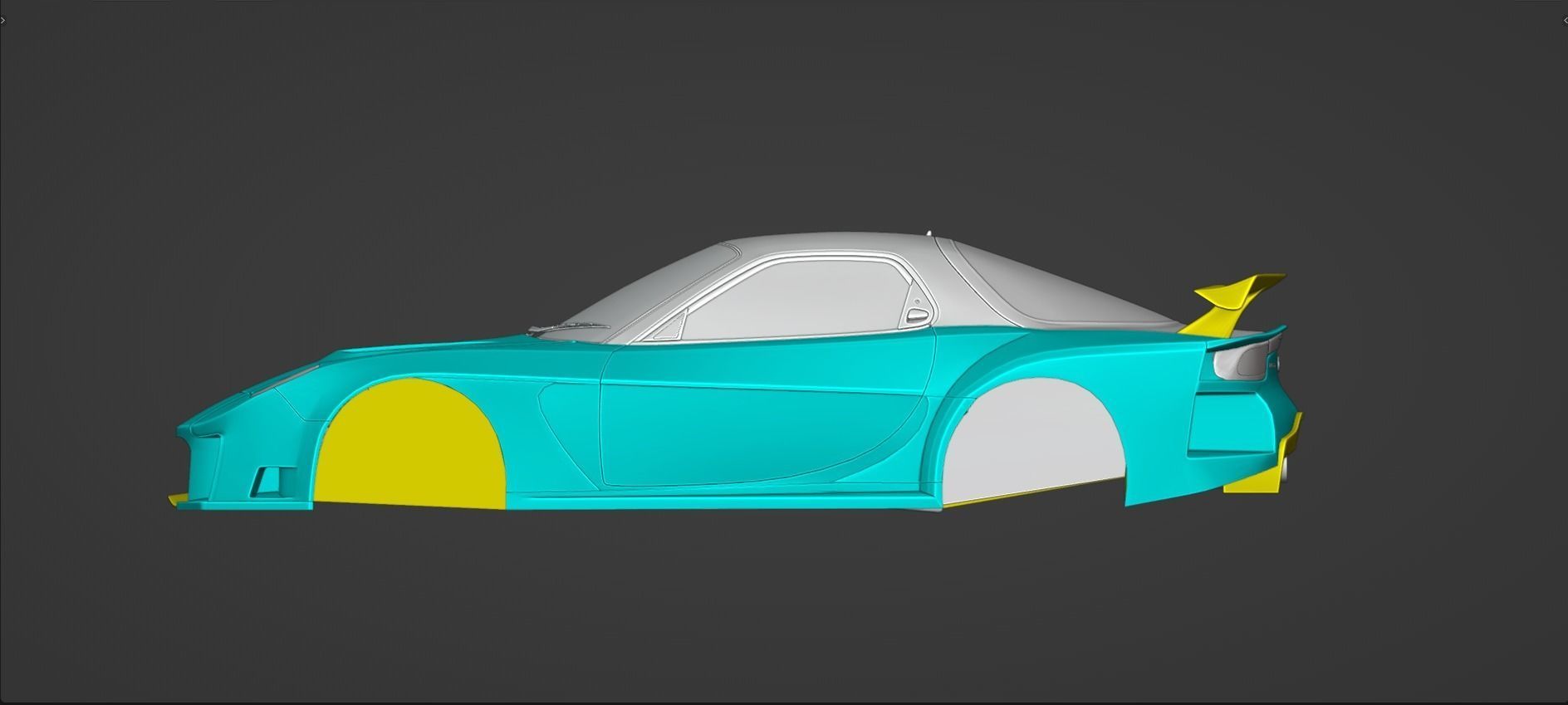 Mazda RX-7 Veilside Kyza 3D model | CGTrader