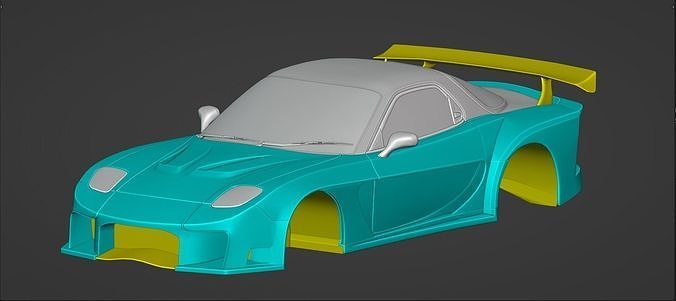 Mazda RX-7 Veilside Kyza 3D model | CGTrader