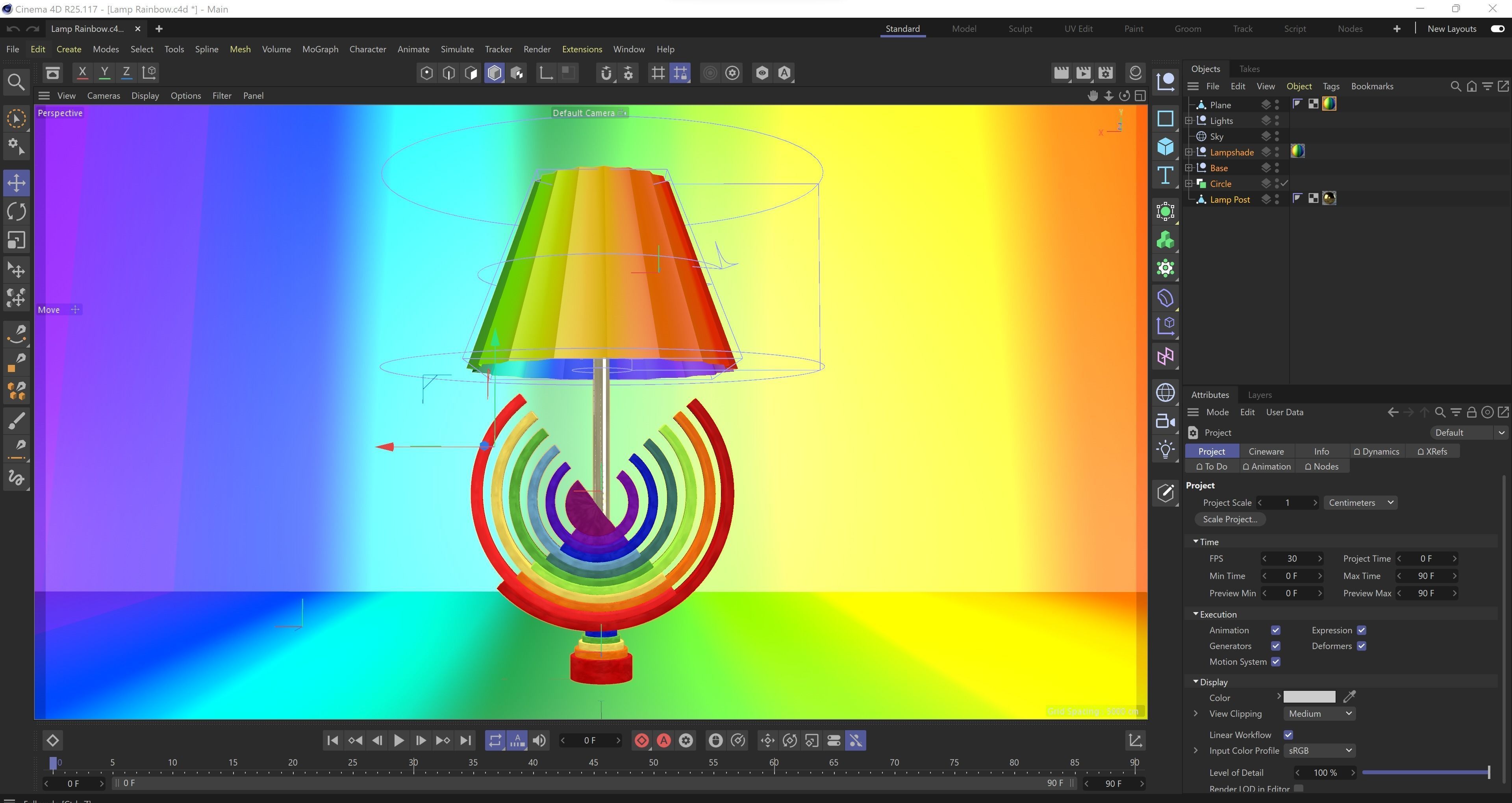 Rainbow Puzzle Lamp 3D model | CGTrader