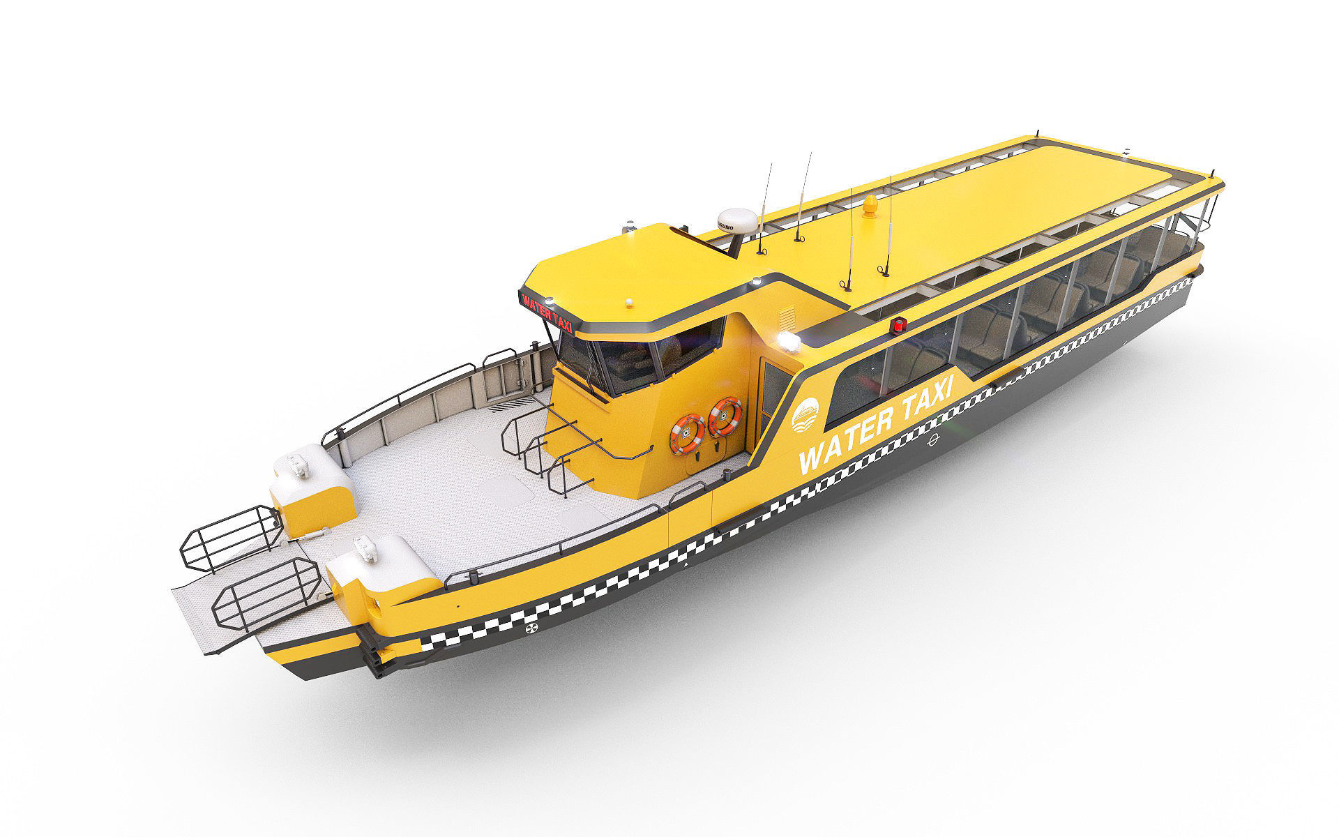 Passenger ferry 3D model | CGTrader