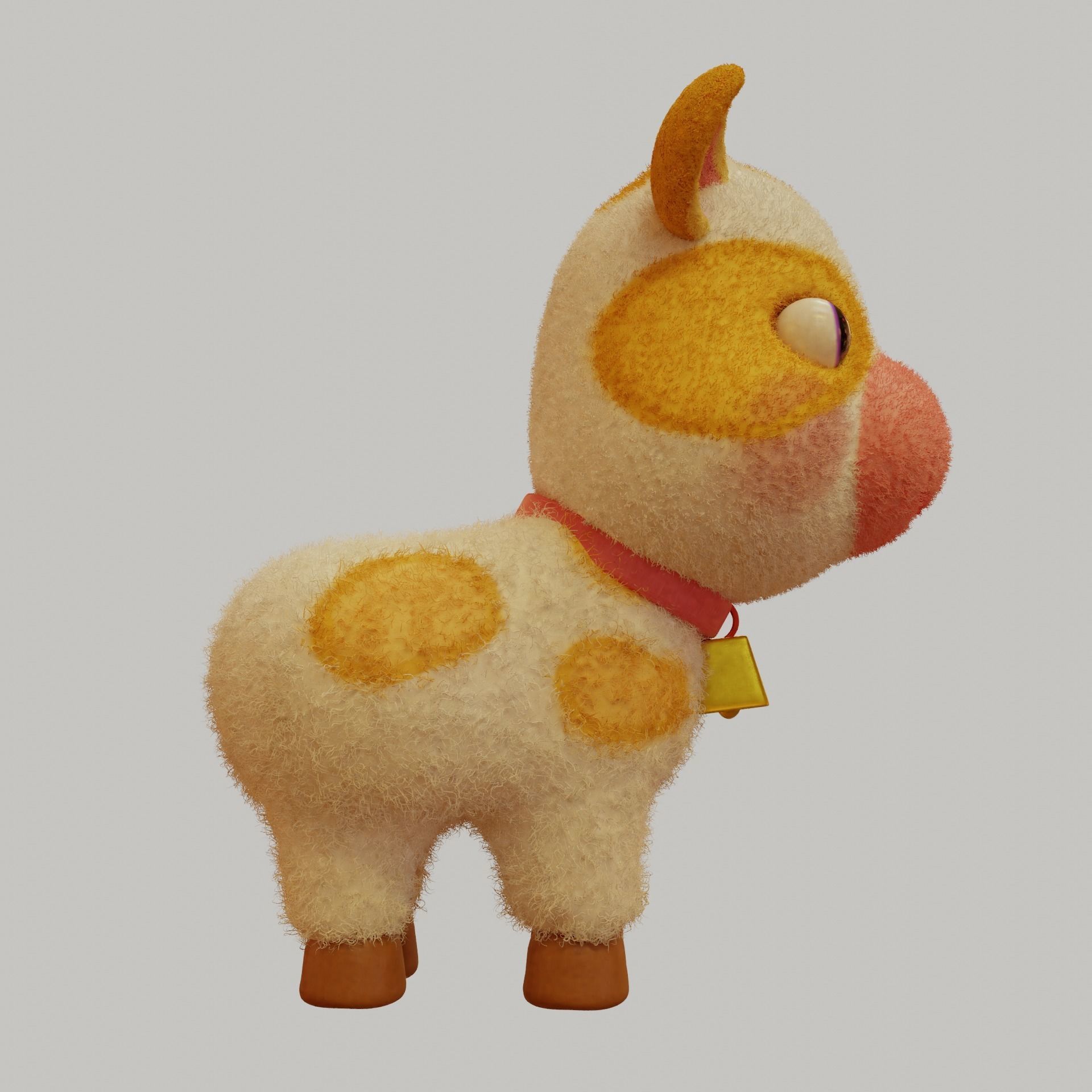 3D model lowpoly cow animal crossing VR / AR / low-poly | CGTrader