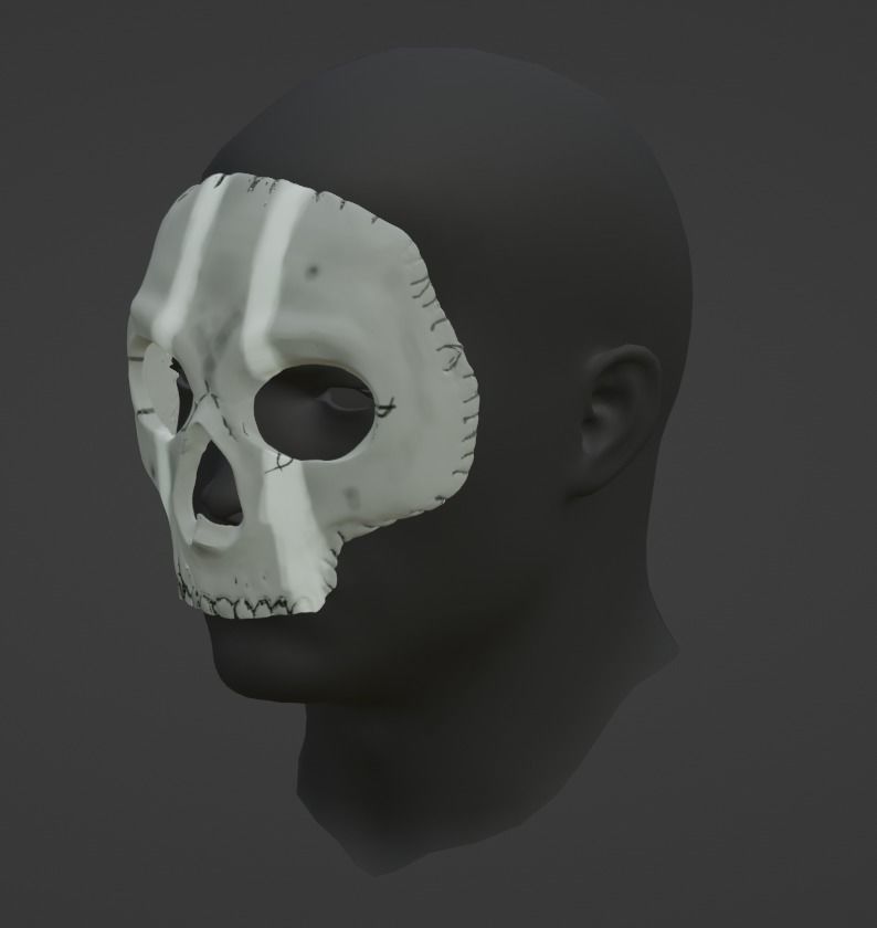 2022 GHOST SIMON RILEY MASK COD MODERN WARFARE 2 WARZONE 3D 3D model 3D ...