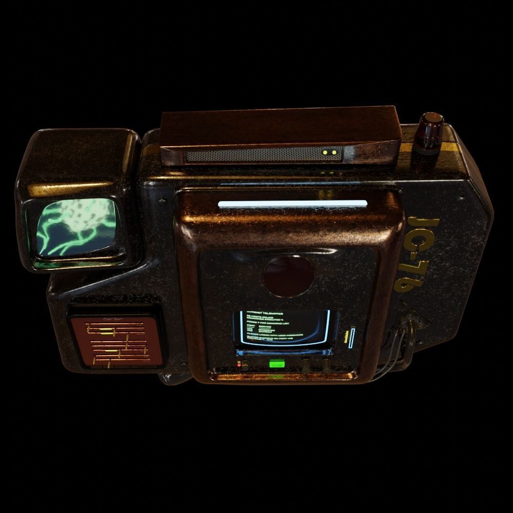 Scifi console terminal com cyberpunk device 3D model | CGTrader