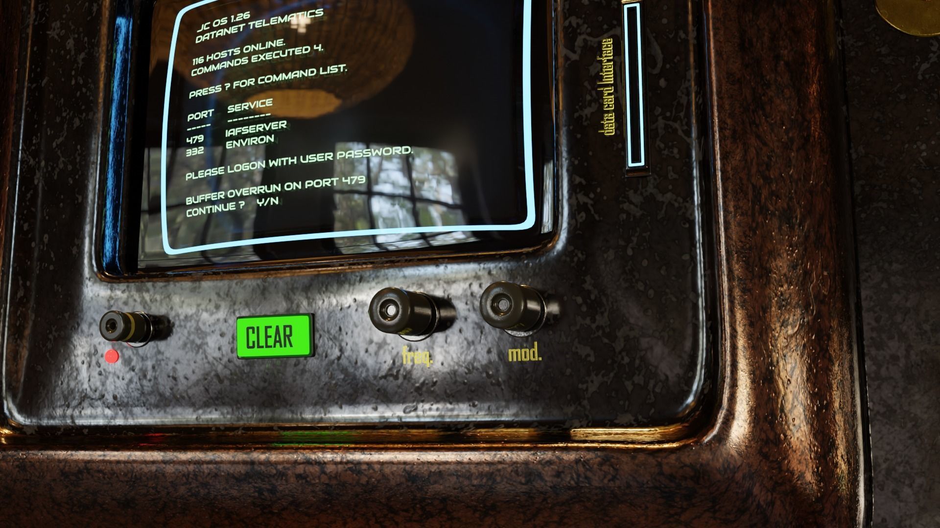 Scifi console terminal com cyberpunk device 3D model | CGTrader