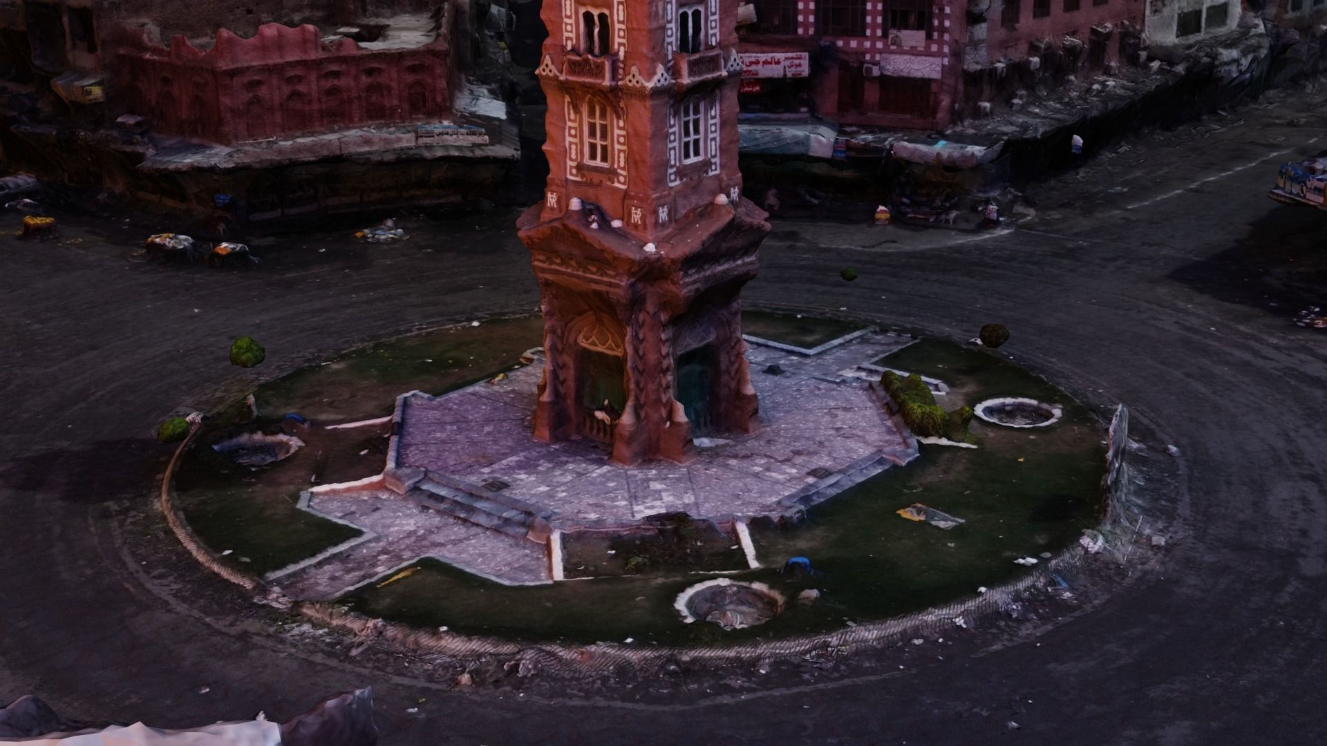 Ghanta Ghar Clock Tower Faisalabad 3D model | CGTrader