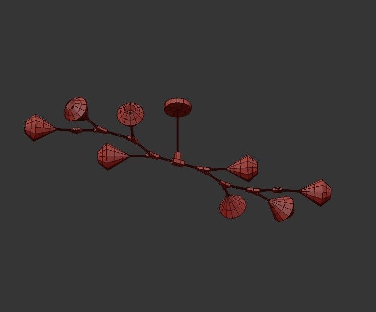Modern branching bubbles 3D model | CGTrader