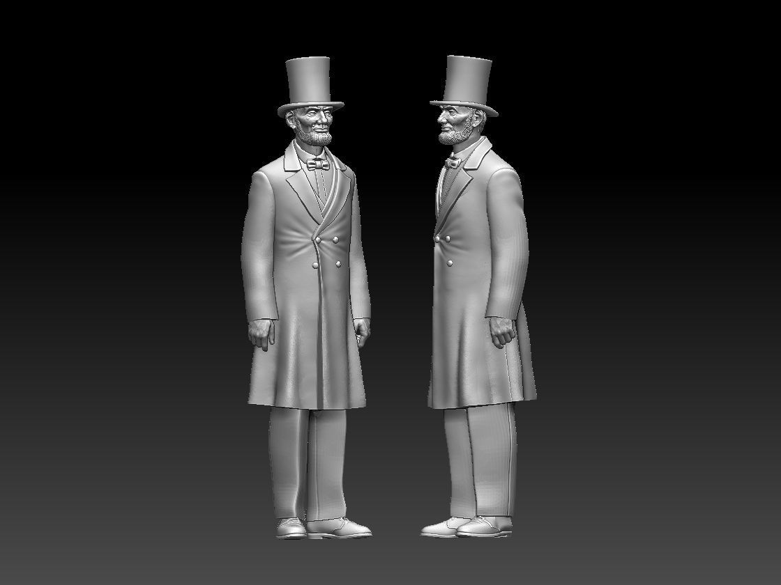 Abraham Lincoln 3D model 3D printable | CGTrader
