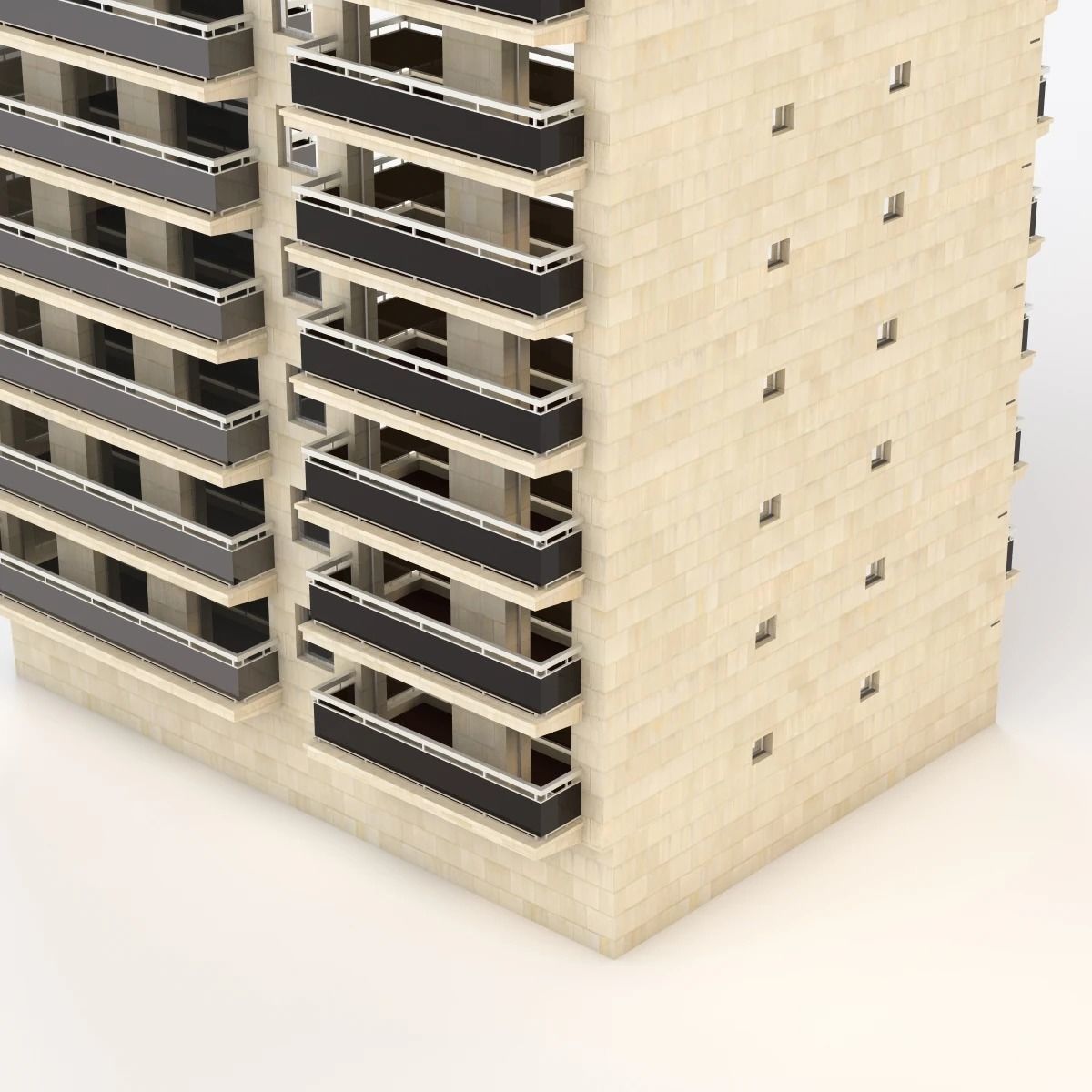 Apartment Building In Paris 3D model | CGTrader