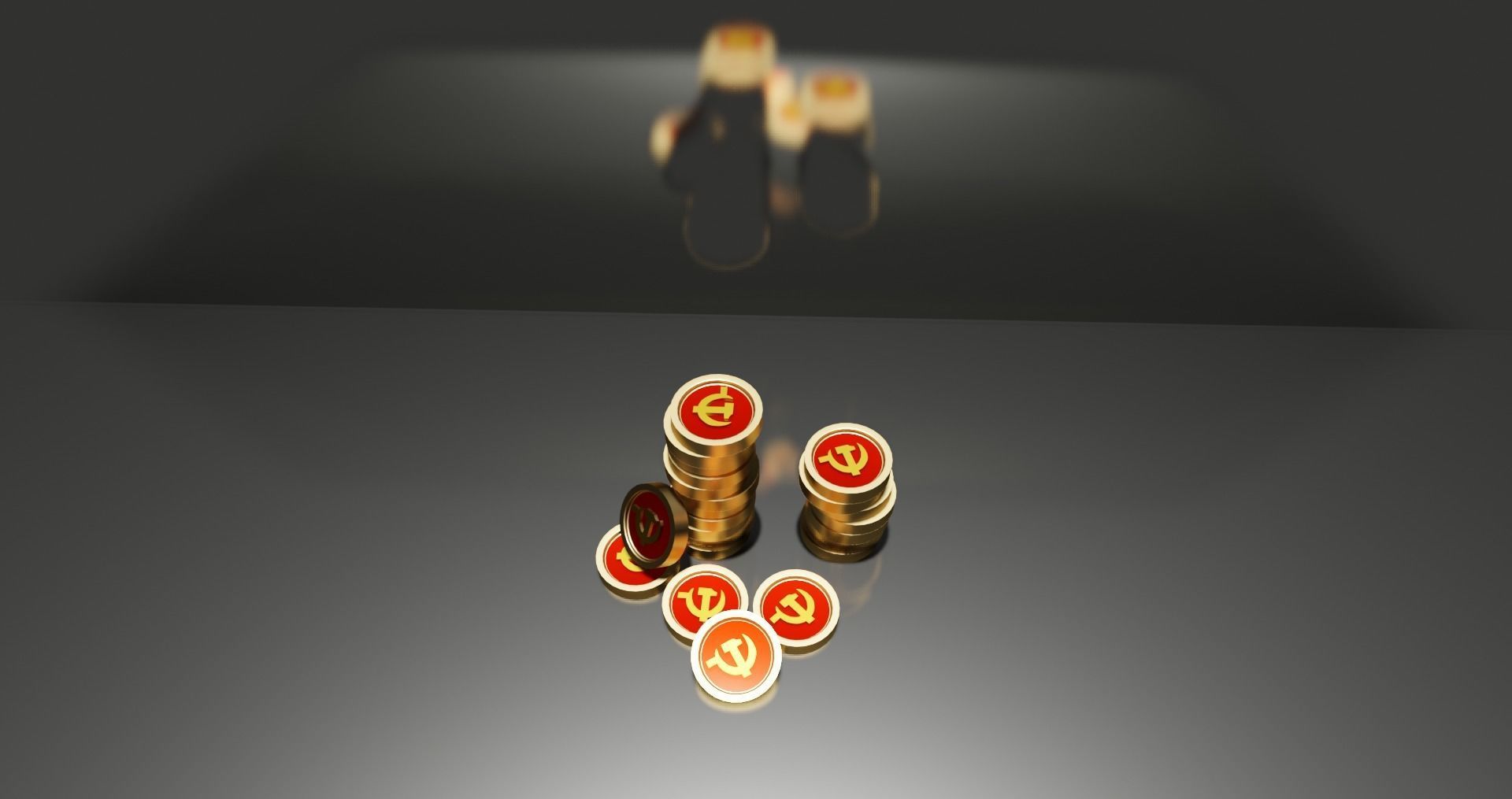 Nazi and Communist coins 3D free 3D model | CGTrader