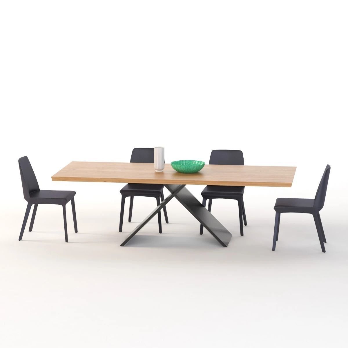 Bonaldo Ax Table And Chair 3D model | CGTrader