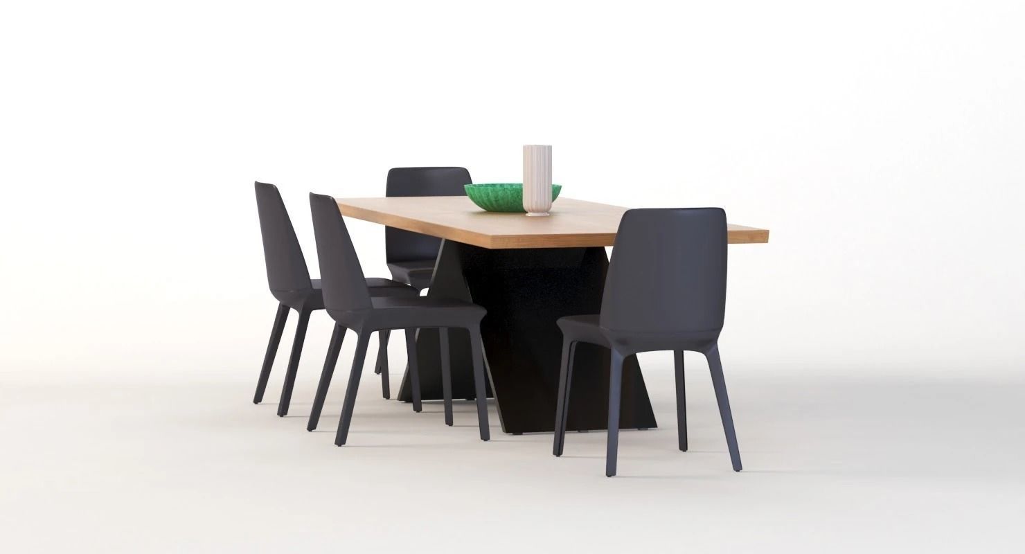 Bonaldo Ax Table And Chair 3D model | CGTrader