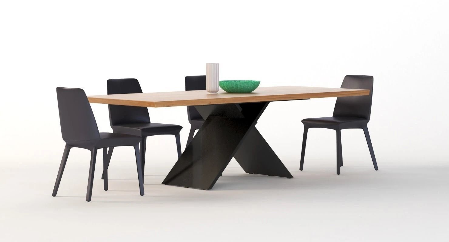 Bonaldo Ax Table And Chair 3D model | CGTrader
