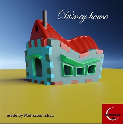DISNEY HOUSE 3D model 3D printable | CGTrader
