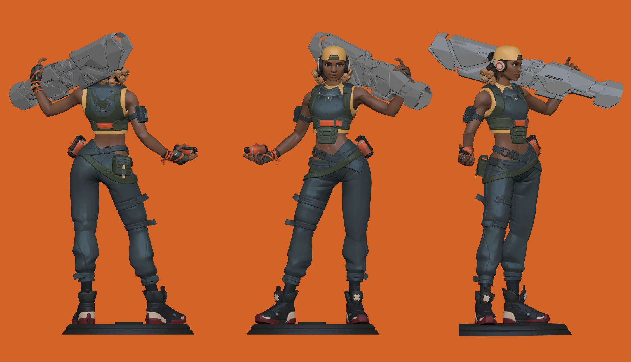 Raze Valorant 3D model 3D printable | CGTrader