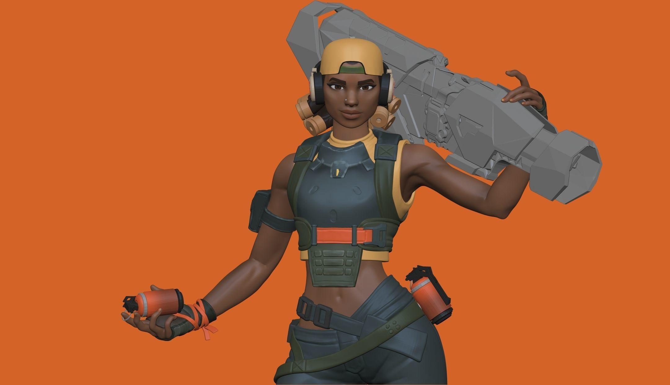 Raze Valorant 3D model 3D printable | CGTrader