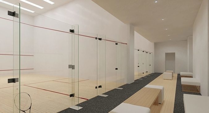 Double Squash Court 3D model | CGTrader