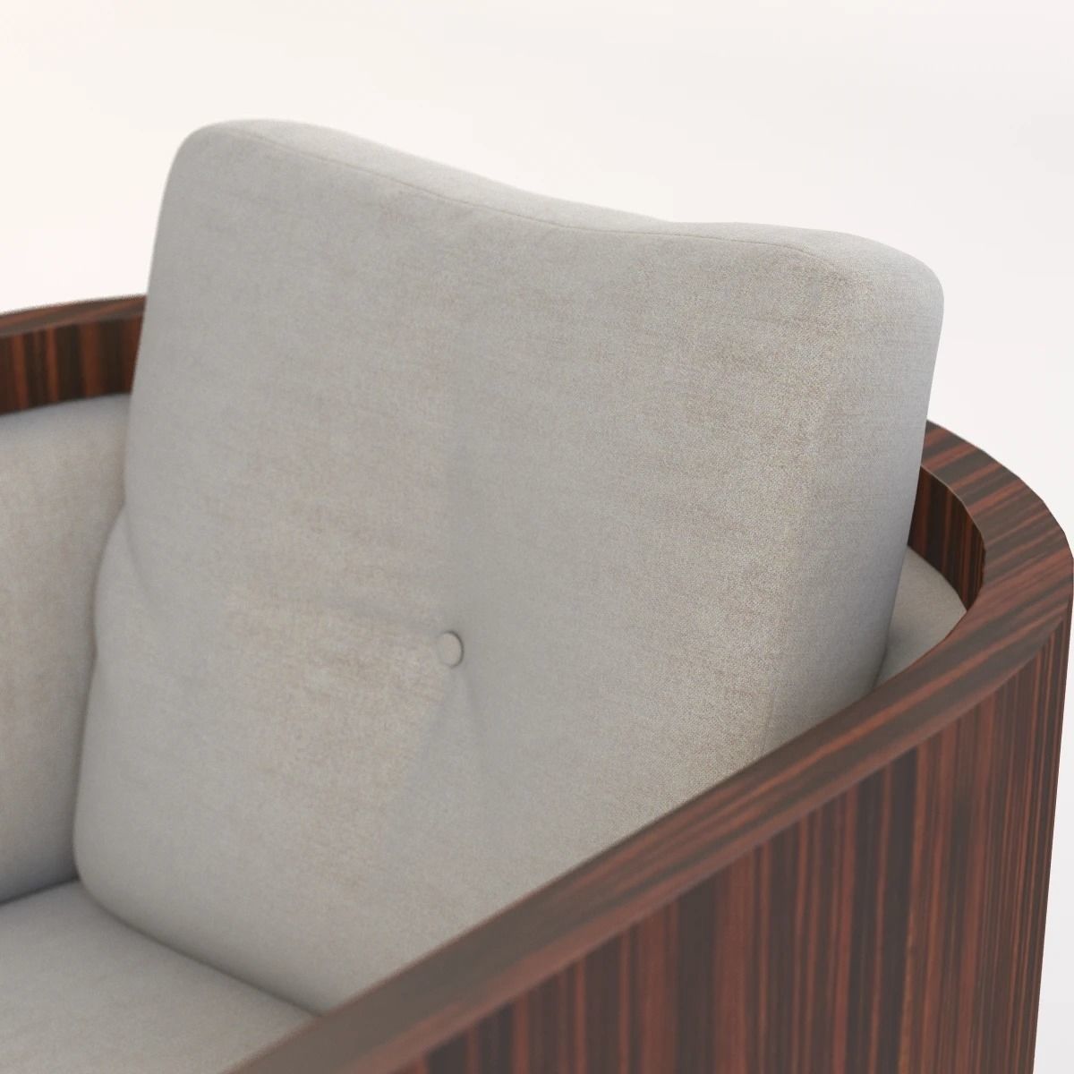 Domicile Curved Back Lounge Chair 62033 3D model | CGTrader