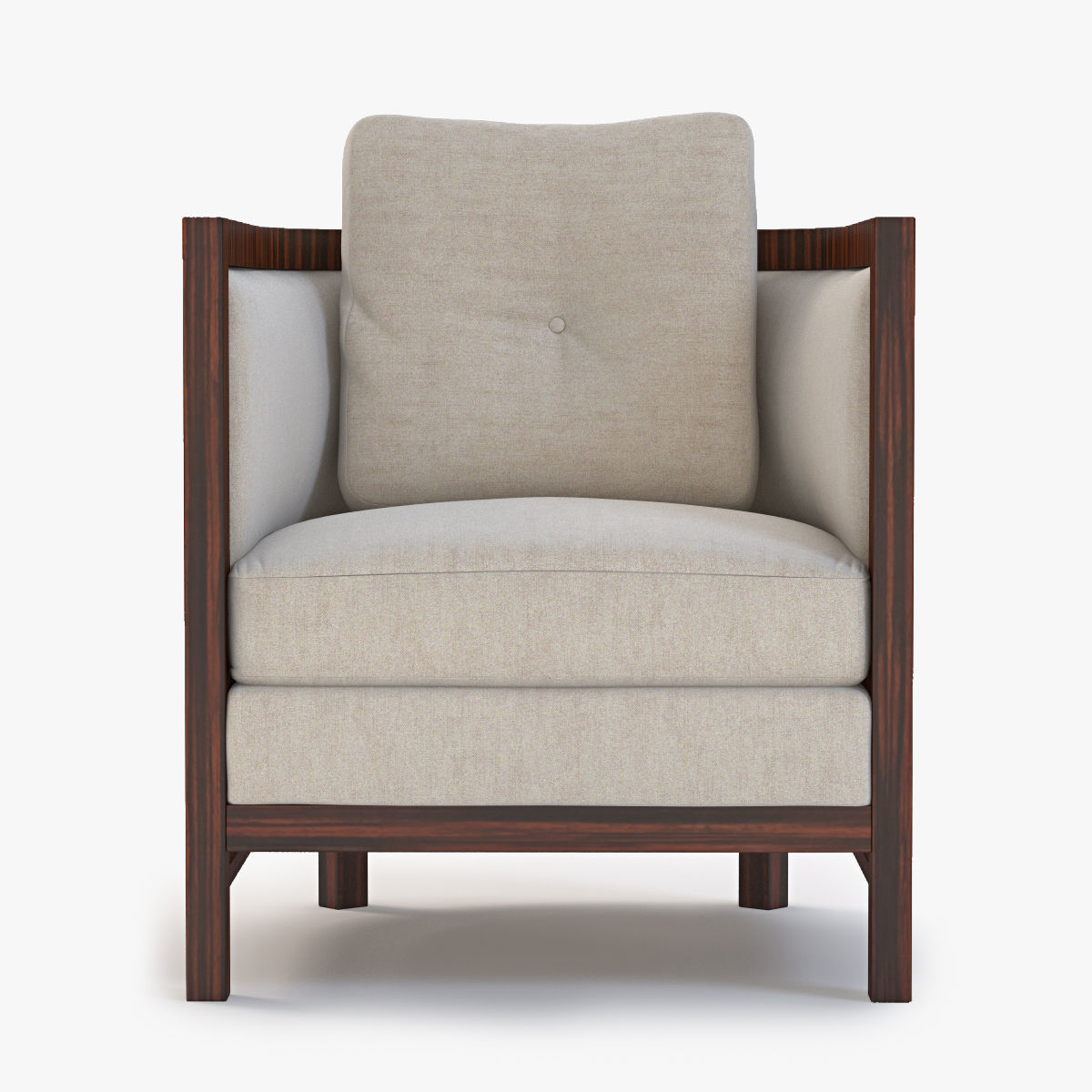 Domicile Curved Back Lounge Chair 62033 3D model | CGTrader