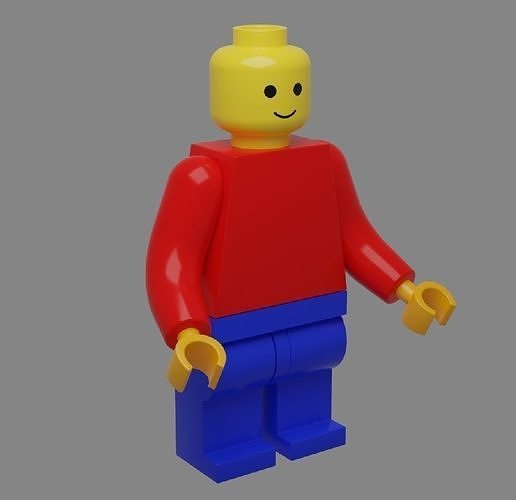 Legoman lego man wearing shirt and pants 3D model | CGTrader