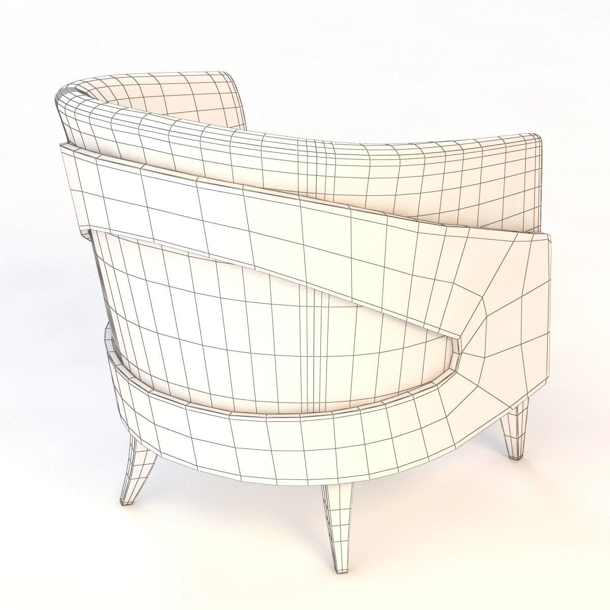 David Edward Aurora Lounge Chair 3D model | CGTrader