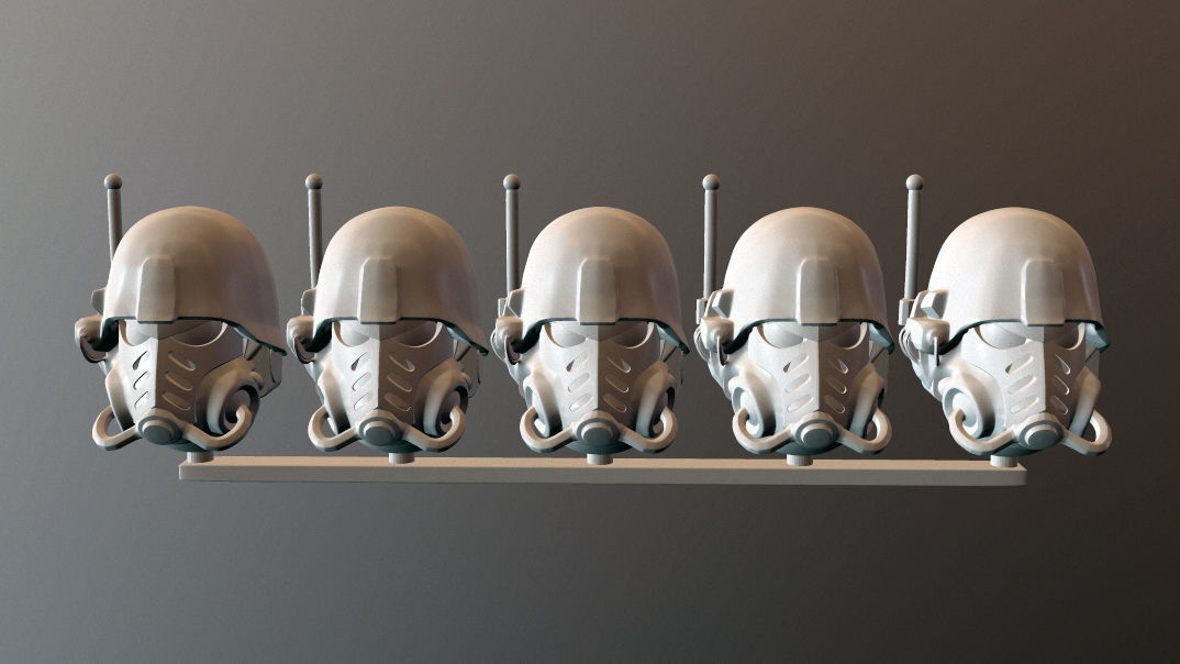 Nuclear space helmet pack 3D model 3D printable | CGTrader